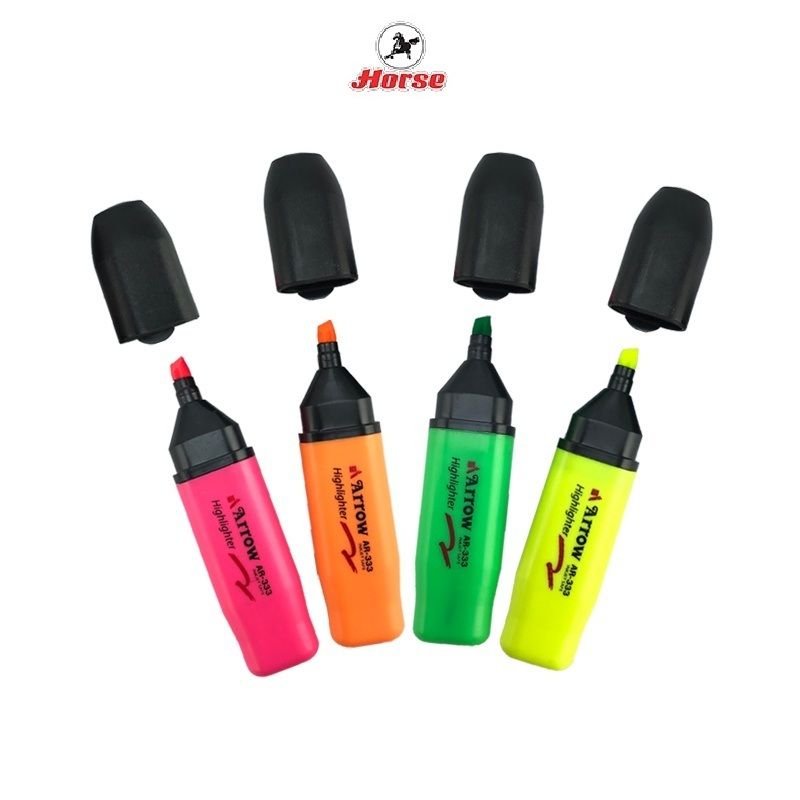 Arrow ปากกาเน้นข้อความ ตราแอโรว์ AR-333 จำนวน 1 ด้าม - สีเหลือง