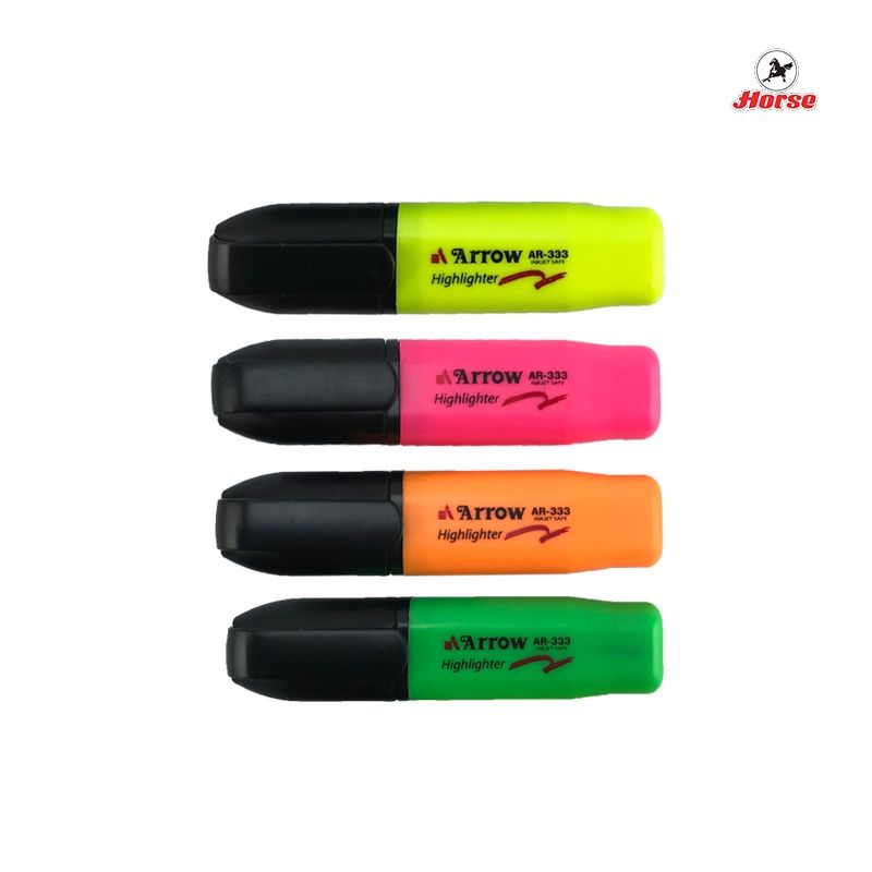 Arrow ปากกาเน้นข้อความ ตราแอโรว์ AR-333 จำนวน 1 ด้าม - สีเขียว