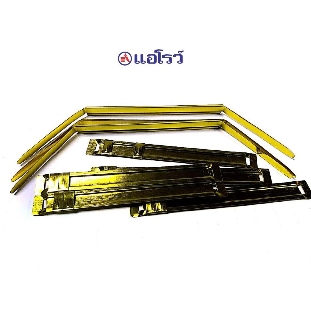 ARROW ลิ้นแฟ้มโลหะ สีทอง AR-333 ตราแอโรว์ 50ชุด/กล่อง