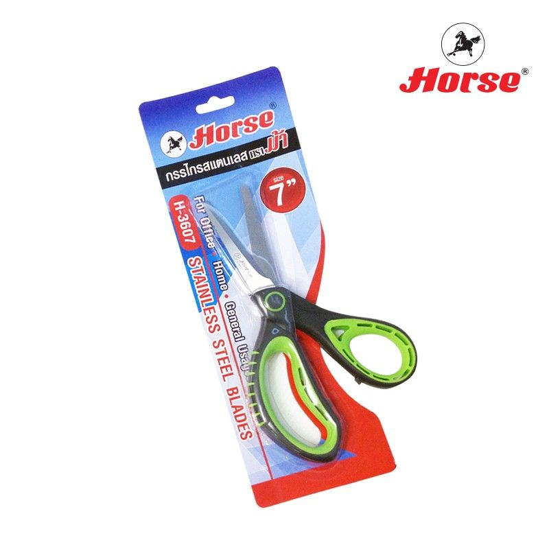 HORSE ตราม้ากรรไกรสแตนเลส7นิ้ว ตราม้า H-3607 จำนวน 1 อัน